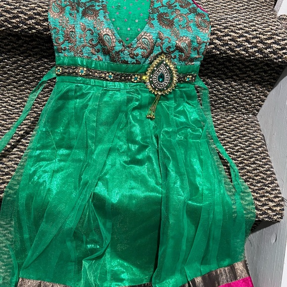 Dresses | Elegant Green Embellished Dress | Poshmark